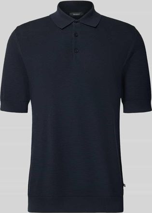 Matinique Slim Fit Poloshirt aus Baumwoll-Mix in Strick-Optik