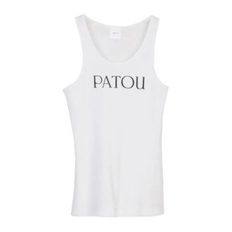Patou Logo Tanktop - - Tops - Damen - Wei&szlig; - M