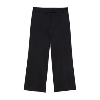 Patrizia Pepe Essential Wide Leg Pants - - Trousers - Damen - Schwarzk - M