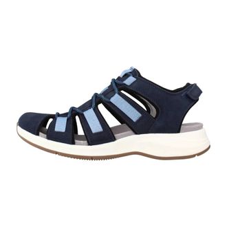Clarks Solan Sail Combi flache Sandalen - - Shoes - Damen - Blau - 37 EU