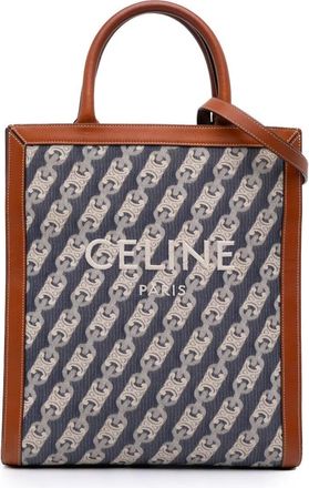 Celine Hobo Bags - Small Triomphe Canvas Maillon Vertical Cabas Satch - Gr. unisize - in Blau - für Damen