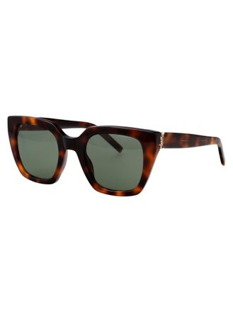 Saint Laurent SLM143 Tortoiseshell Acetate Sunglasses - Brown
