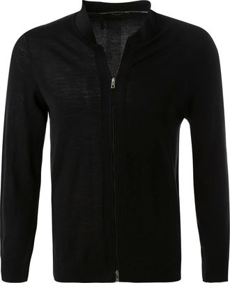 Maerz MAERZ Muenchen Herren Strickjacke blau unifarben