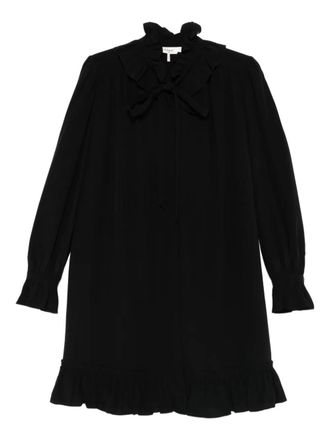Chlo&eacute; robe courte &agrave; volants - Noir