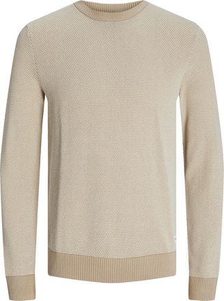 Jack & Jones Jack & Jones Herren Jjeatlas Knit Crew Neck Noos Pullover, Oatmeal, XXL EU