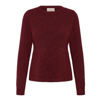 Cream Maille &agrave; col rond - Femme - Pulls - Rouge - Taille: 36 FR
