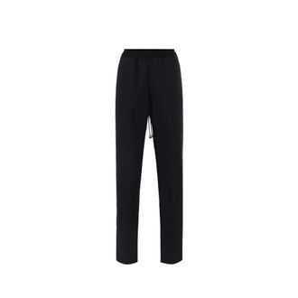 Elisabetta Franchi Schwarze Satin-Tuxedohose - - Trousers - Damen - Schwarzk - 2XL