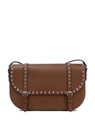 Valentino Garavani sac porté épaule Rockstud - Marron