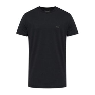 Emporio Armani Homme, Tops, Noir, Taille: L T-shirt avec logo