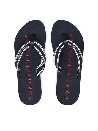 Tommy Hilfiger Zehentrenner Th Webbing Summer Sandal FW0FW09193 Dunkelblau
