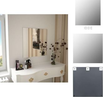 vidaXL Wandspiegel 60 x 60 cm Quadratisch Glas - Wandspiegel - Quadratischer Spiegel - Glasspiegel - Badezimmerspiegel - Wohnzimmereinrichtung