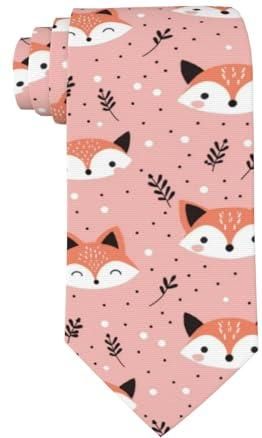 Generic Visage De Renard Mignon Cravatte Polyvalente Cravates Décontractée Cravates Hommes Pour Travail Fêtes Événements