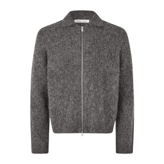 Sams&oslash;e & Sams&oslash;e Sajob Full Zip Cardigan - - Knitwear - Herren - Grau - M