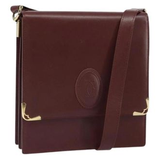 Cartier Sac Bandouli&egrave;re en Cuir Pre-owned - Femme - Pre-owned - Rouge - Taille: ONE Size