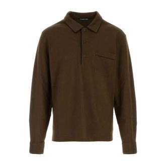 Tom Ford Piquet Polohemd - - Tops - Herren - Braun - XL