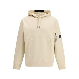 C.P. Company C.p. Company, Homme, Sweatshirts et sweats &agrave; capuche, Beige, Taille: XL SweaT-shirt &agrave; capuche en molleton diagonale gaufr&eacute;