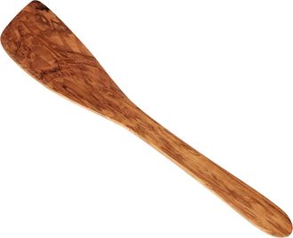 Continenta Pfannenwender Continenta, Bratgutheber, Bratschaufel, Bratwender, aus Olivenholz, 30 cm, 9 x 2 x 2 cm, Braun