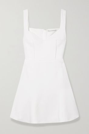 Emilia Wickstead Mini-robe En Cr&ecirc;pe De Laine Easter - Blanc