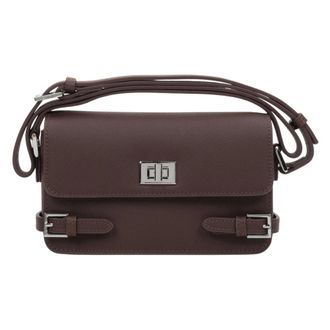 Estro & Luminara Femme, Sacs, Noir, Taille: ONE Size Petit sac bandouli&egrave;re en cuir
