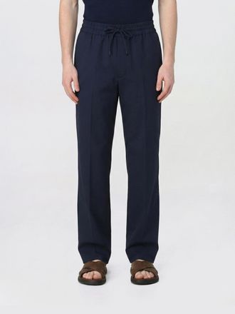 Brioni Pantalon en lin et coton &agrave; cordon de serrage