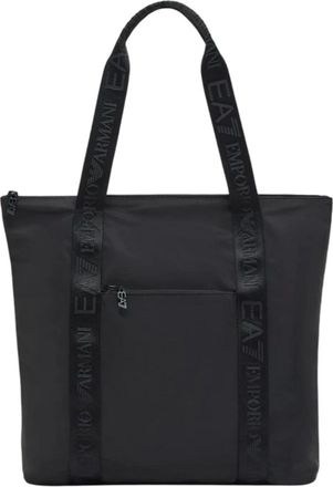 Emporio Armani Emporio Armani Ea7, Femme, Sacs, Noir, Taille: ONE Size Logo Tape Tote Bag