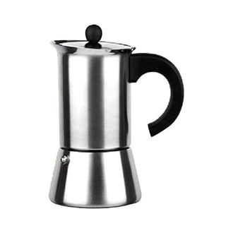 Ibili Express-Kaffeekocher Indubasic, 4 Tassen, 185 ml, Edelstahl, für Induktionsherde geeignet