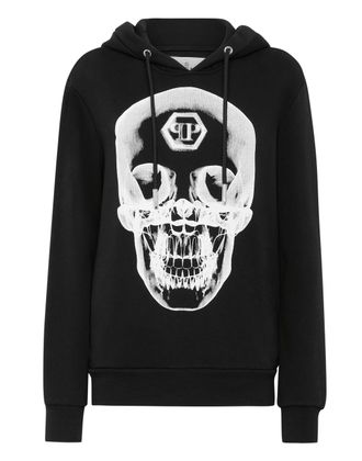 Philipp Plein Sweatjacke Mit Kapuze Skull