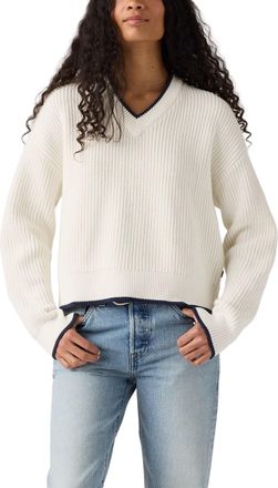 Levi's Damen Reese Pullover mit V-Ausschnitt Tofu Cotton Neutral XS