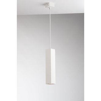 Luce-Ambiente-Design Fluke Square Suspension in White Metal 30 Cm