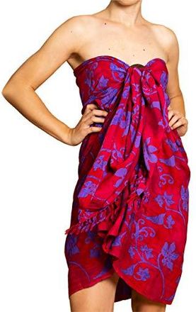 Panasiam Sarong B021 Scarlet red, L