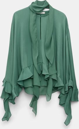 Dorothee Schumacher Cape Bluse mit abnehmbarem Schal-Detail