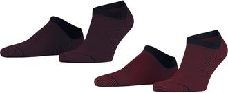 Esprit Herren Sneakersocken Fine Stripe 2-Pack M SN Baumwolle kurz gemustert 2 Paar, Mehrfarbig (Sortiment 0040), 43-46
