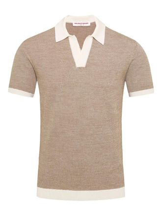 Orlebar Brown polo à bandes contrastantes - Tons neutres