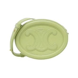 Celine Pre-owned Cross Body Oval Purse Calf Shoulder Bag - - Pre-owned - Damen - Gr&uuml;n - ONE SIZE