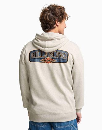 Billabong Foundation - Kapuzenpullover in hellem Heidegrau