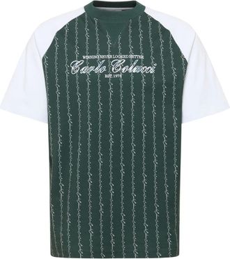 Carlo Colucci Homme, Tops, Vert, Taille: L T-shirt Raglan