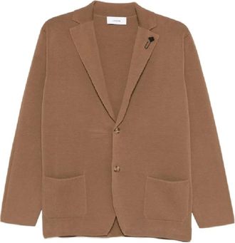 Lardini Homme, Vestes, Brun, Taille: XL Giacca Maglia