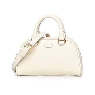 Valentino Garavani VLogo Signature Mini Vanity Bag - - Bags - Damen - Beige - ONE SIZE