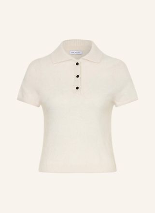 Mrs & Hugs Mrs & Hugs Strick-Poloshirt Aus Cashmere weiss