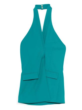 Patrizia Pepe haut croisé à dos nu - Vert