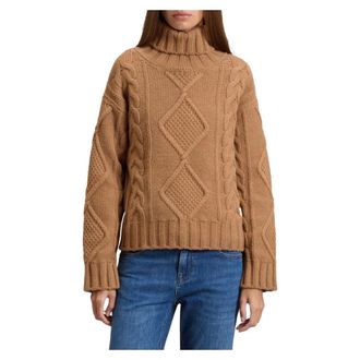 Woolrich Pull &agrave; col roul&eacute; Aran 3GG - Femme - Pulls - Brun - Taille: 36 FR