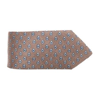 Kiton Cravate Fantaisie Fleurie - Homme - Accessoires - Beige - Taille: ONE Size