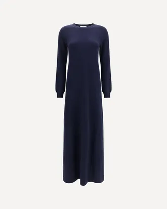Malo Long cashmere crewneck Dress Female 42