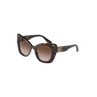 Dolce & Gabbana Butterfly Sonnenbrille - - Accessories - Damen - Braun - 53 MM