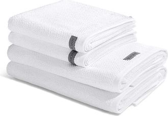 ROSS 4 teiliges Frottier-Set - Selection Bio-Baumwolle (2 X Handtuch 2 X Duschtuch im Set) - 540 g/m2 - Baumwolle - Frottee - saugstark - weich und flausch