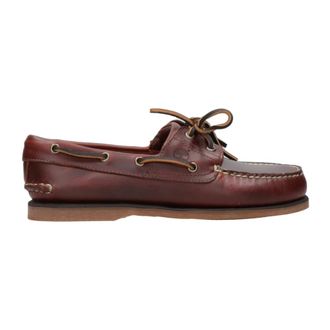 Timberland Braune Lederstiefel mit Runder Zehenkappe - - Shoes - Herren - Braun - 45 EU