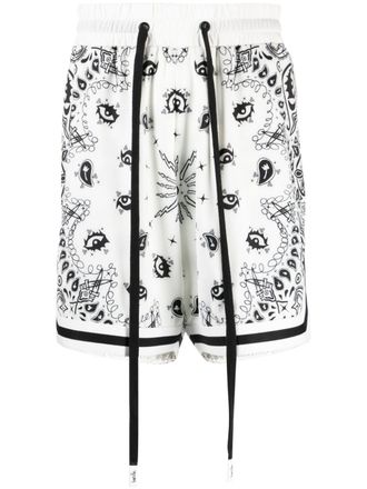 Haculla Joggingshorts mit Paisley-Print - Weiß