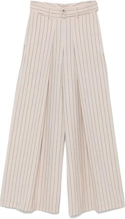 Christian Wijnants Femme, Pantalons, Beige, Taille: 42 FR Wide Pantalons