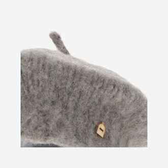 Myssyfarmi Womens Handmade Wool Beret Gray Hat