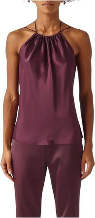 Pinko Pinko, Femme, Blouses et Chemises, Rouge, Taille: 36 FR Carota Top